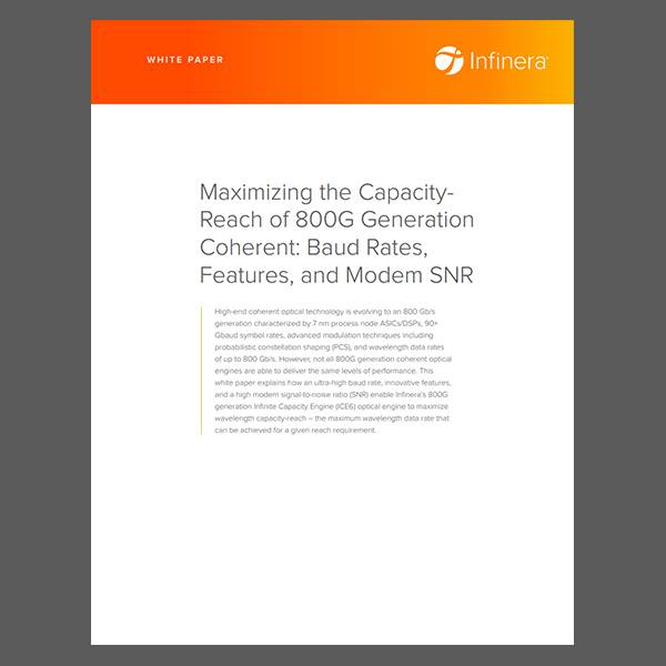Maximizing the Capacity-Reach of 800G Generation Coherent: Baud Rates ...