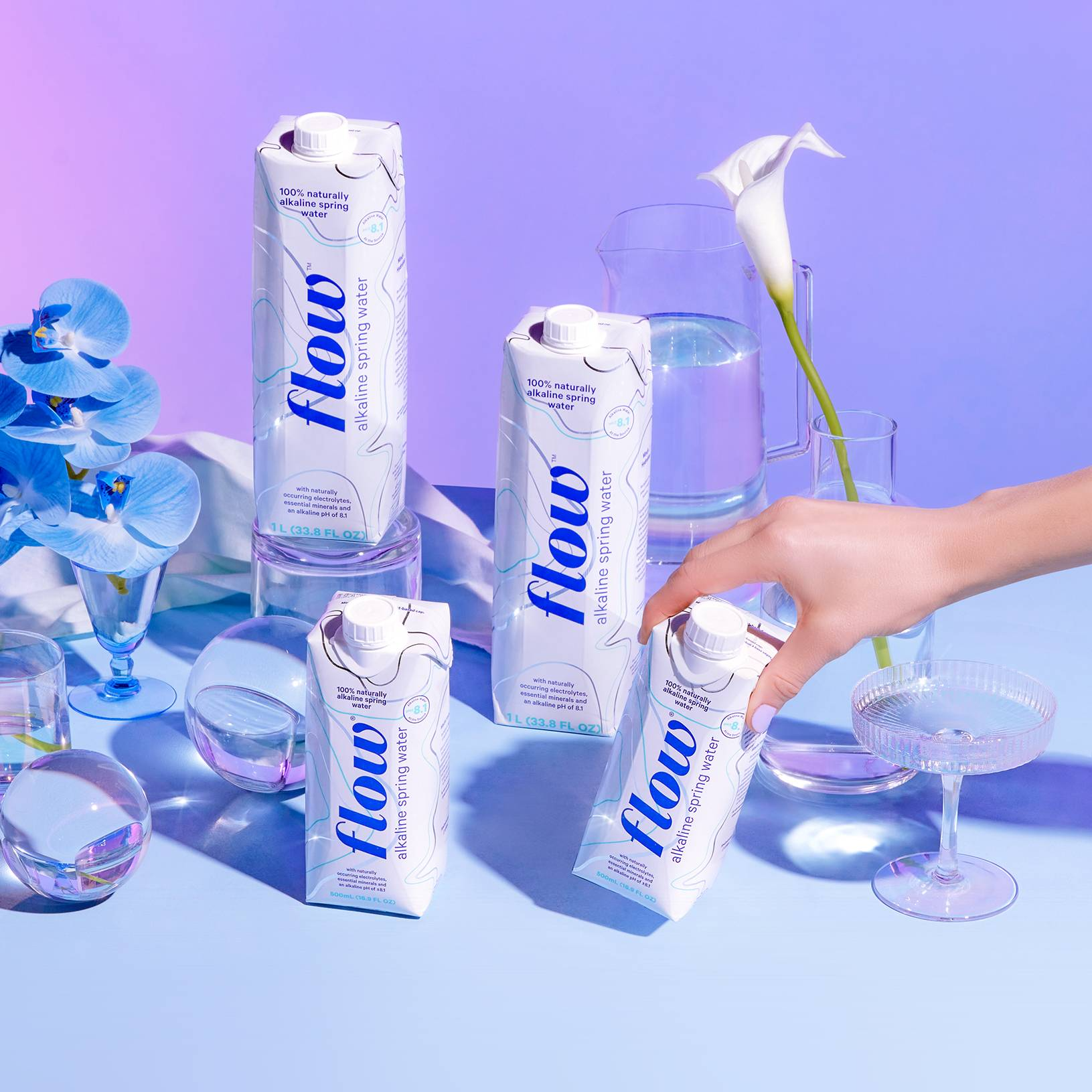 Flow Alkaline Spring Water