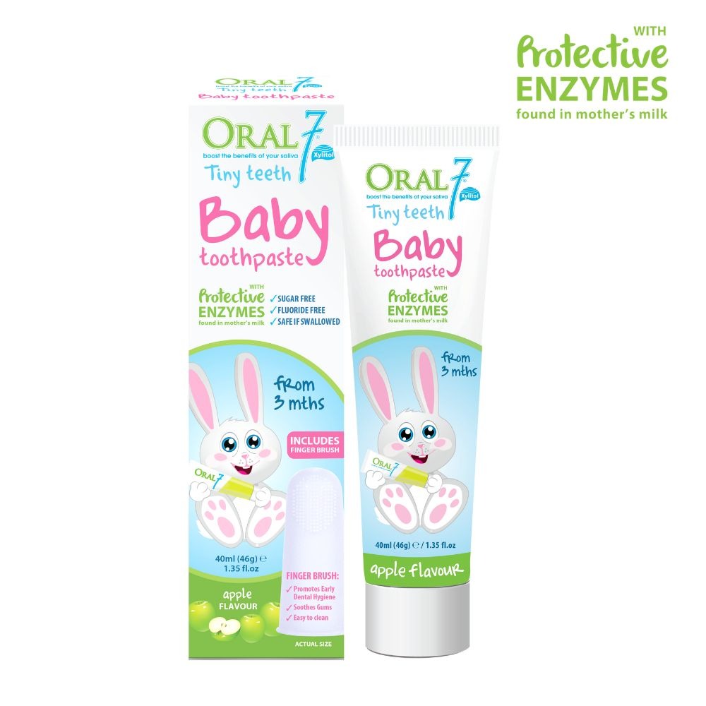 Oral7 Baby Toothpaste with Fingerbrush
