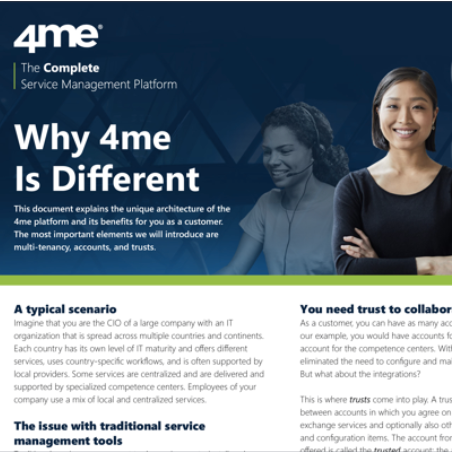 Why 4me Is Different