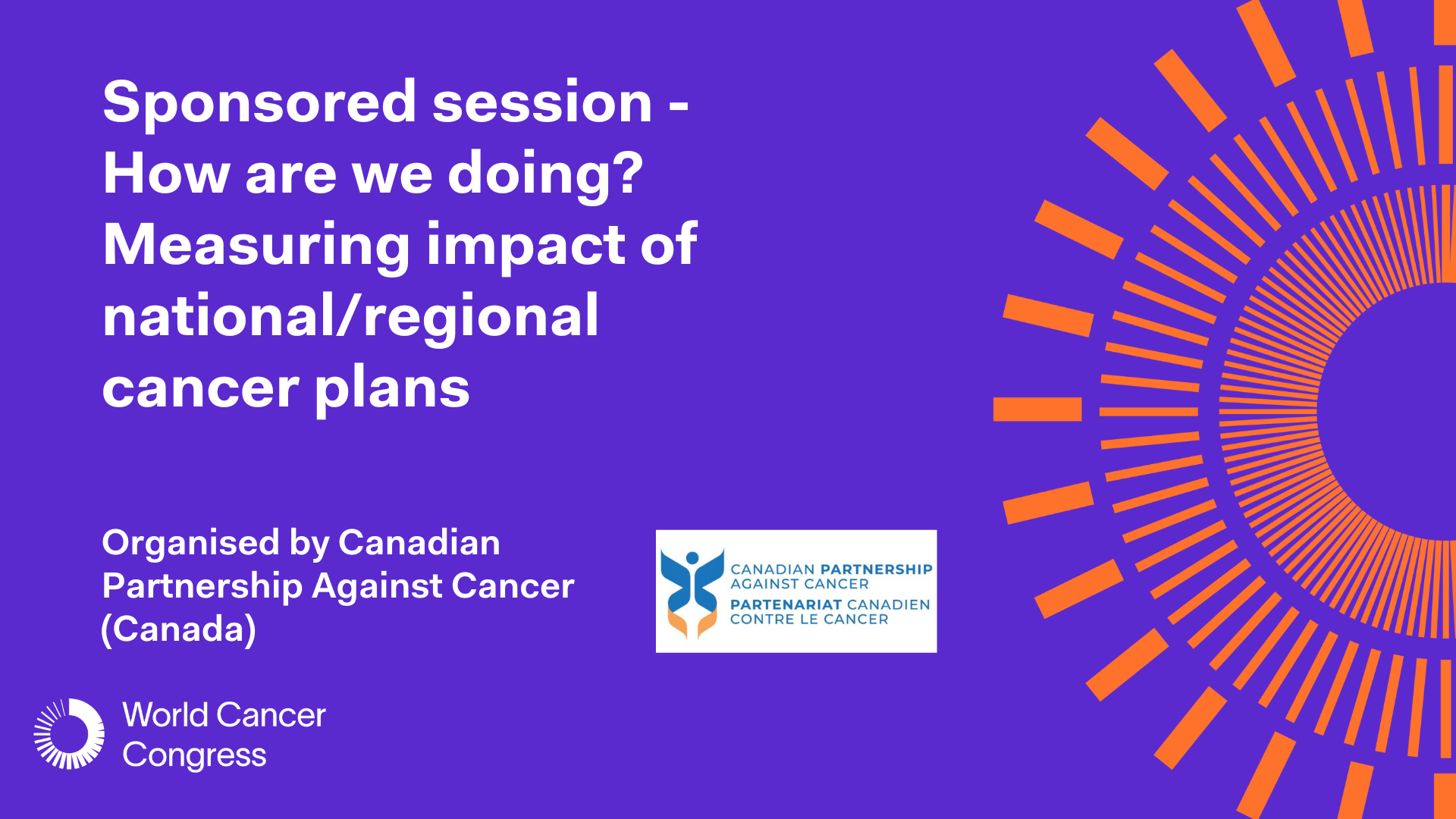 Sponsored session - How are we doing? Measuring impact of national ...