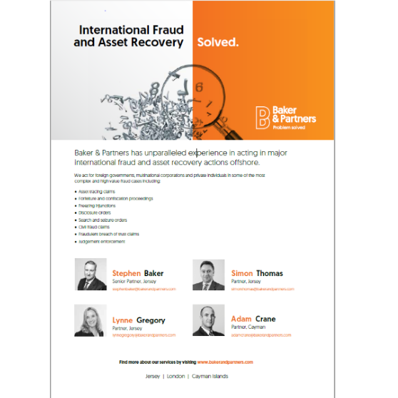 Fraud, Asset Recovery & Insolvency Flyer