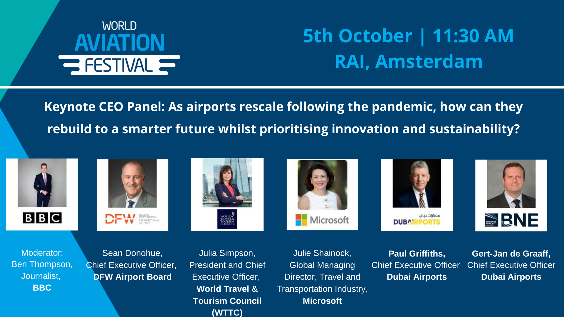 Keynote CEO Panel: As airports rescale, how can they rebuild consumer ...