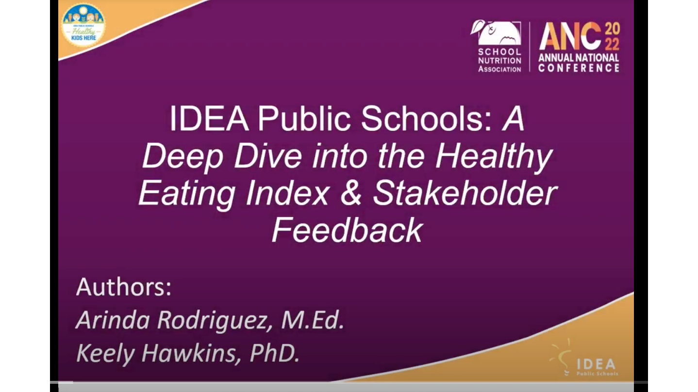 IDEA Public Schools: A Deep Dive into the Healthy Eating Index ...