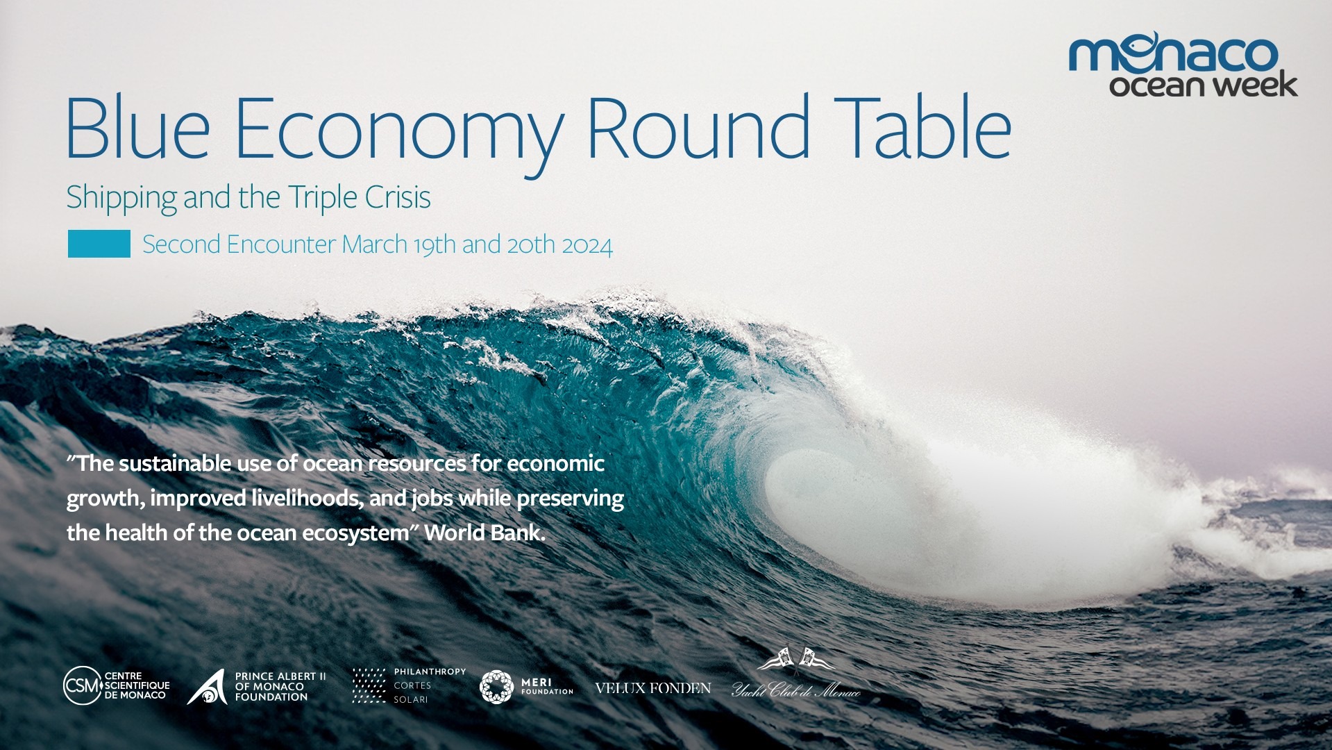 Blue Economy Roundtable : Shipping and the Triple Crisis