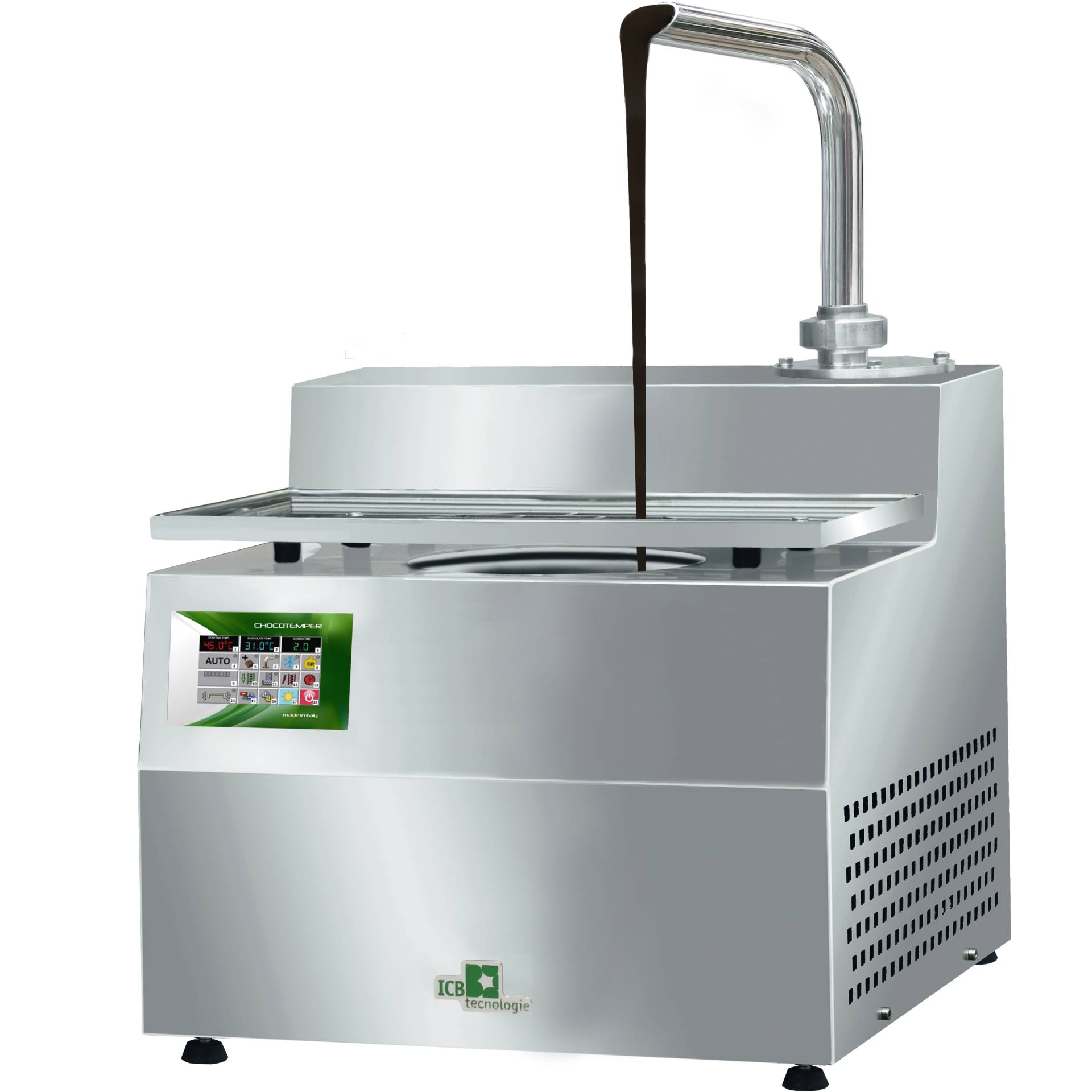 Tabletop tempering machines