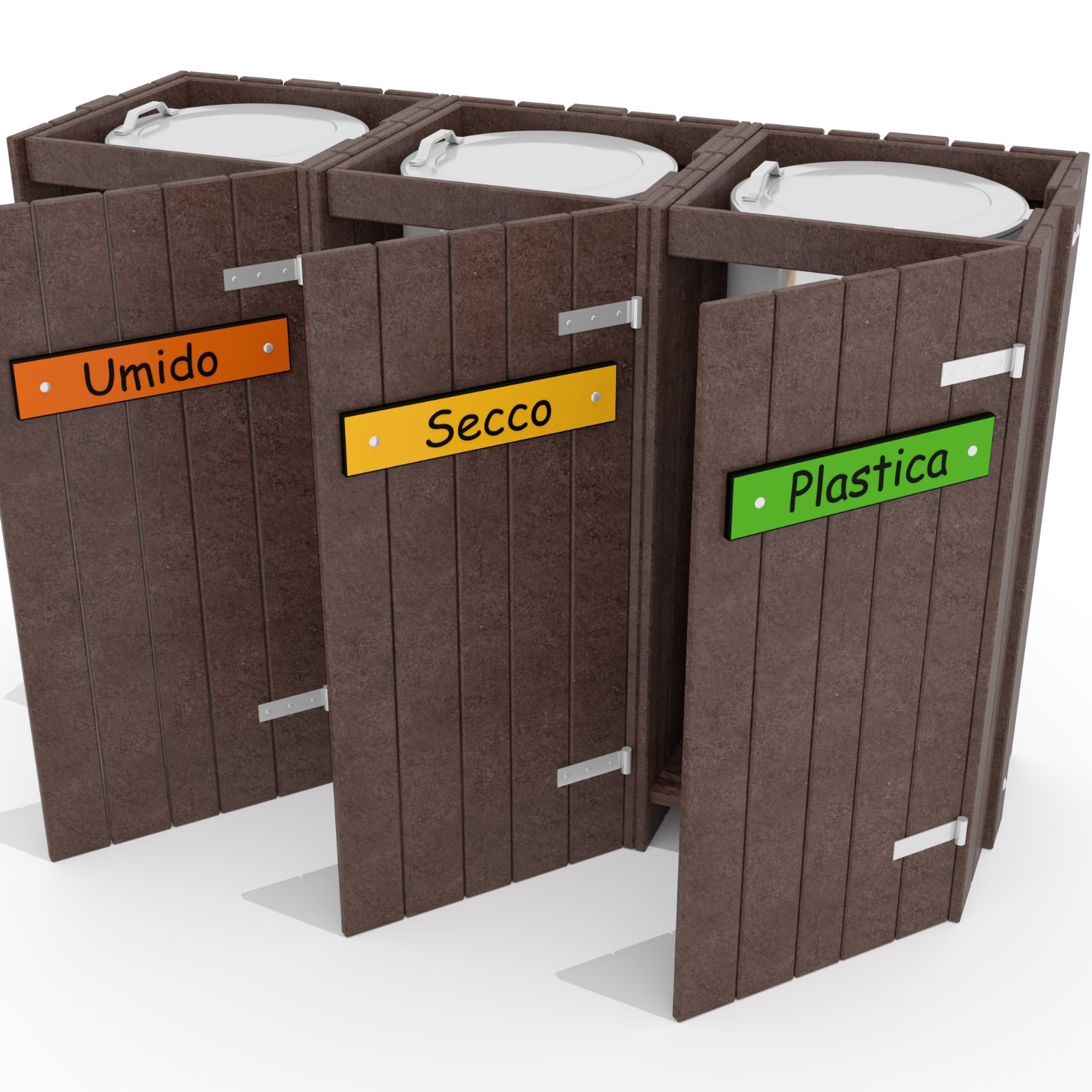 CESTONE LUBIANA - RACCOLTA DIFFERENZIATA - INFINITE RECYCLING PLASTIC