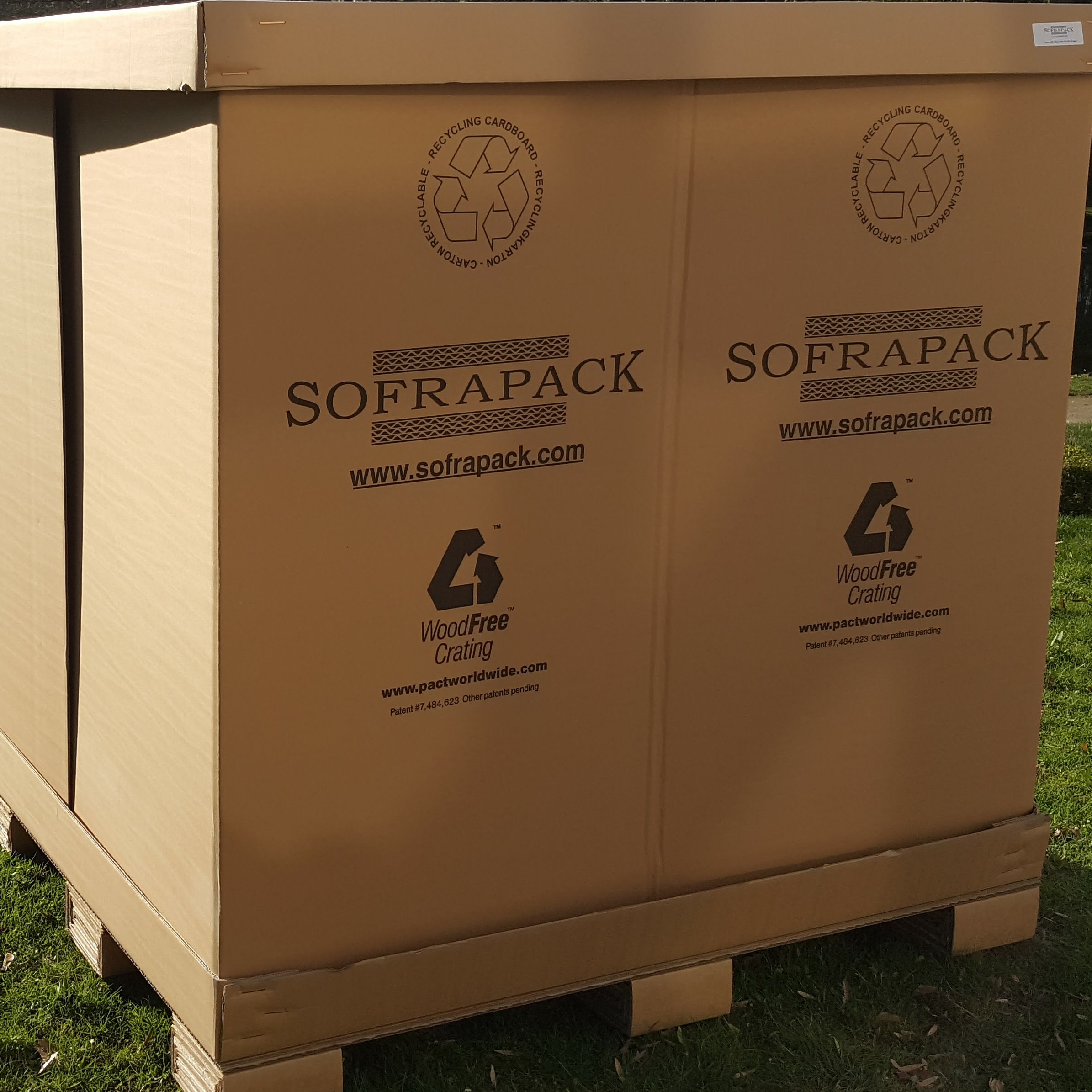 Caisse palette carton sur-mesure