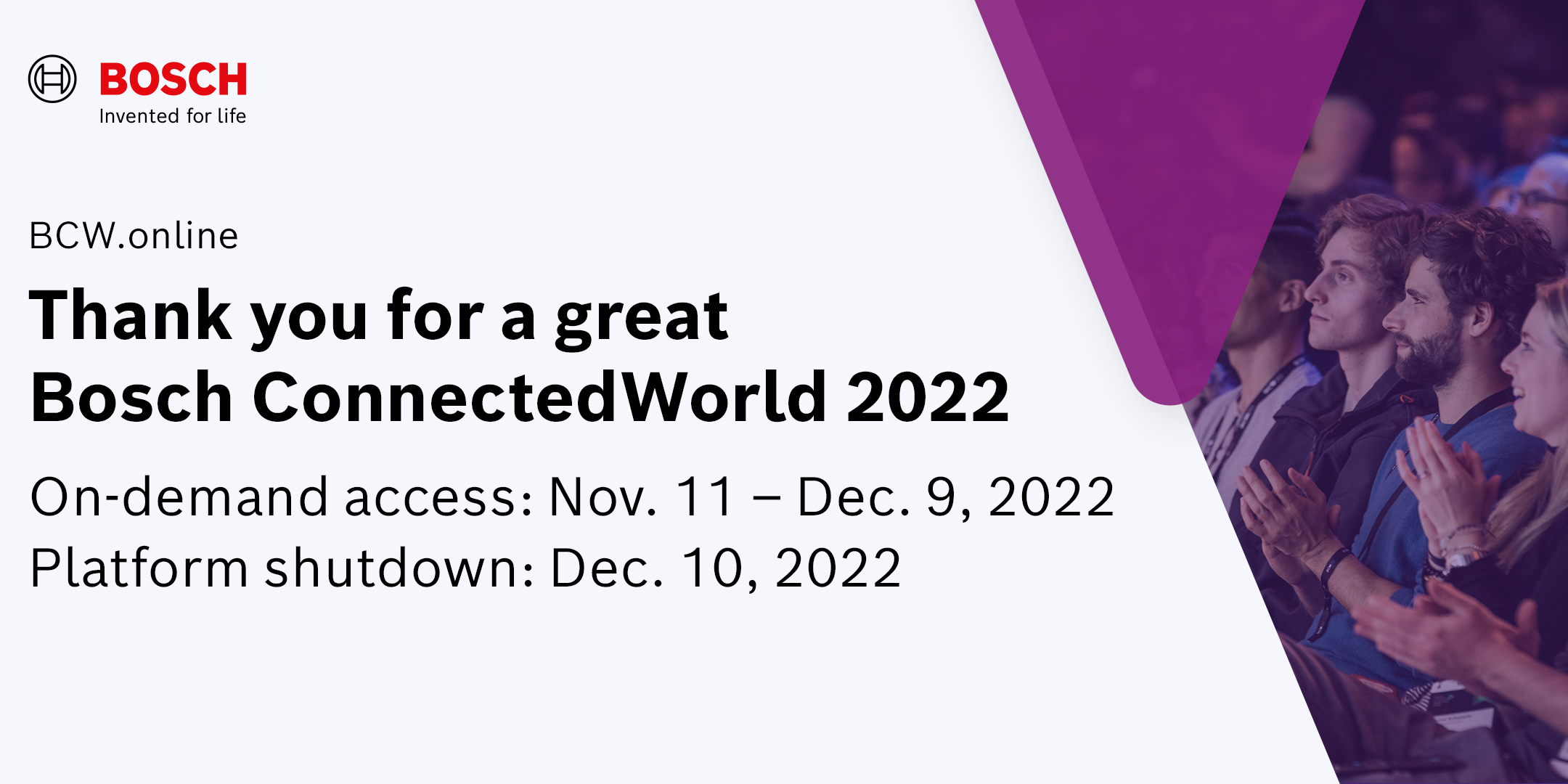 Attend networking events and meet the right people with the BCW event app