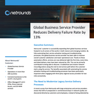 Global Business Service Provider Reduces Service Delivery Failure Rate ...