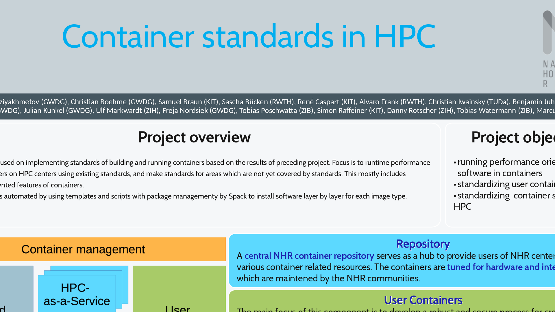 Container Standards in HPC