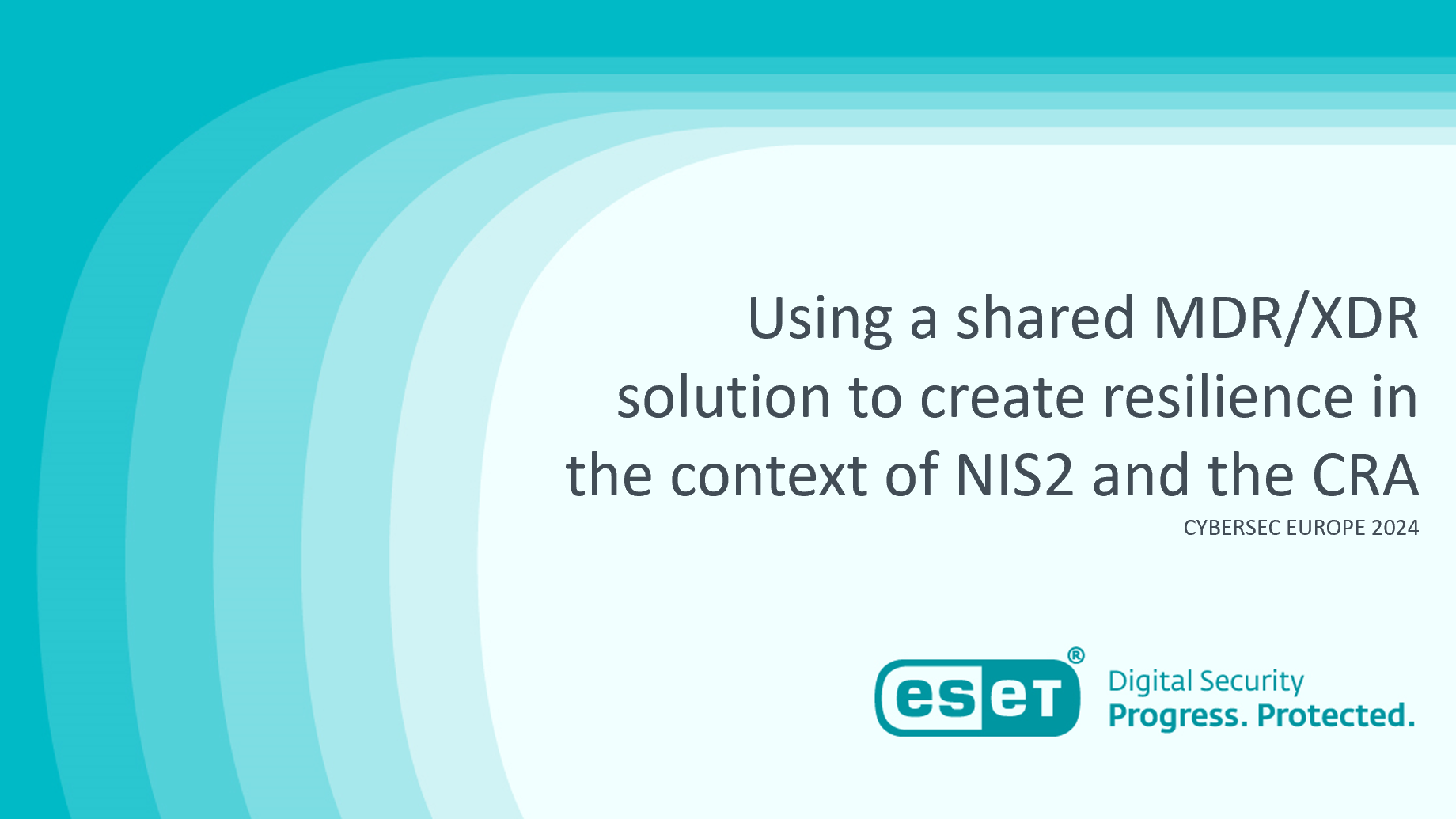 Using a shared MDR/XDR solution to create resilience in the context of ...
