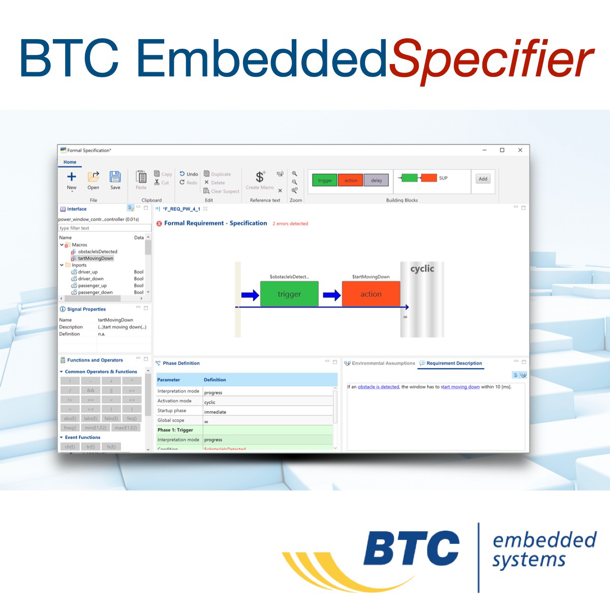 BTC EmbeddedSpecifier