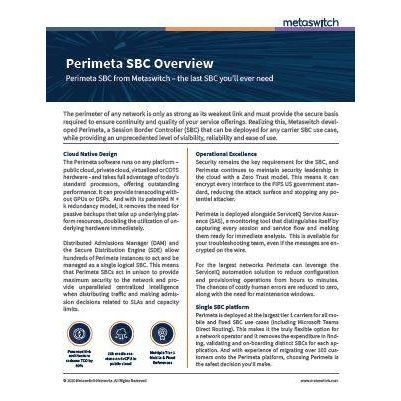 Perimeta SBC
