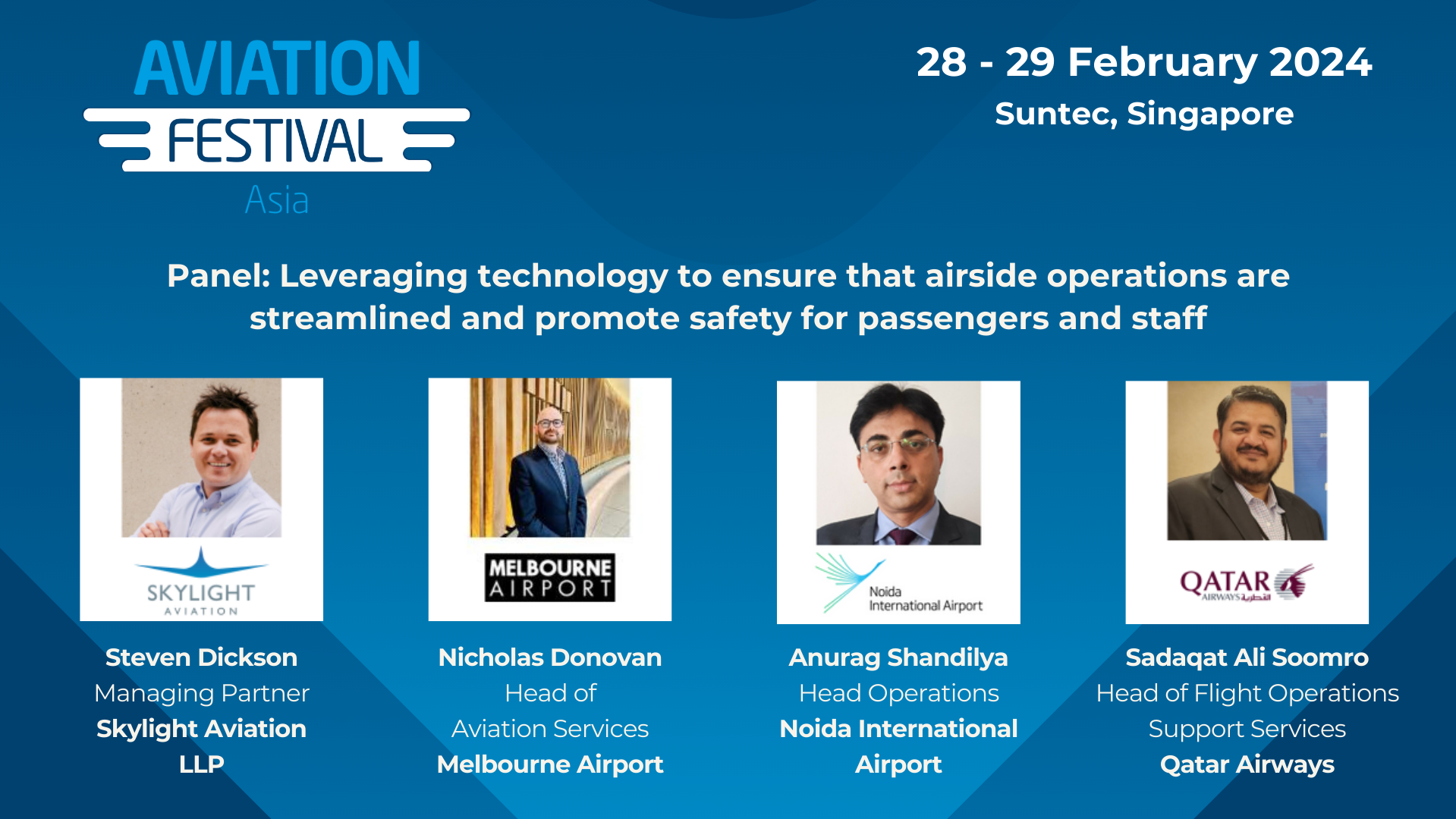 Panel: Leveraging technology to ensure that airside operations are ...