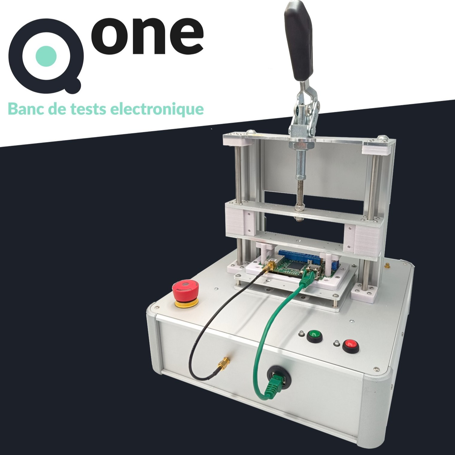 Qone - Banc de test fonctionnel modulaire (ATE) pour PCBA
