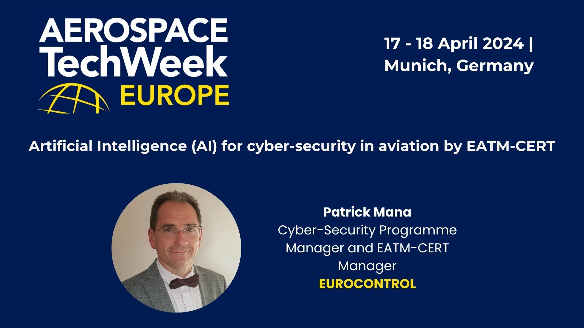 EUROCONTROL Presentation: Artificial Intelligence (AI) for cyber-security in aviation by EATM-CERT