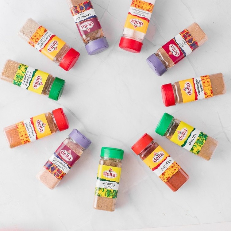 DELTA SPICES IN P.E.T. BOXES