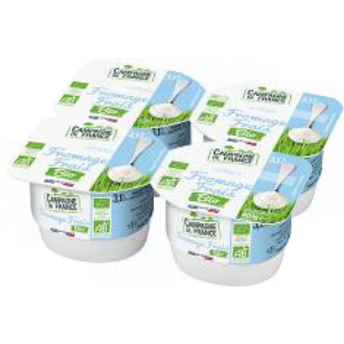 Fromage frais nature bio 4 x 100g