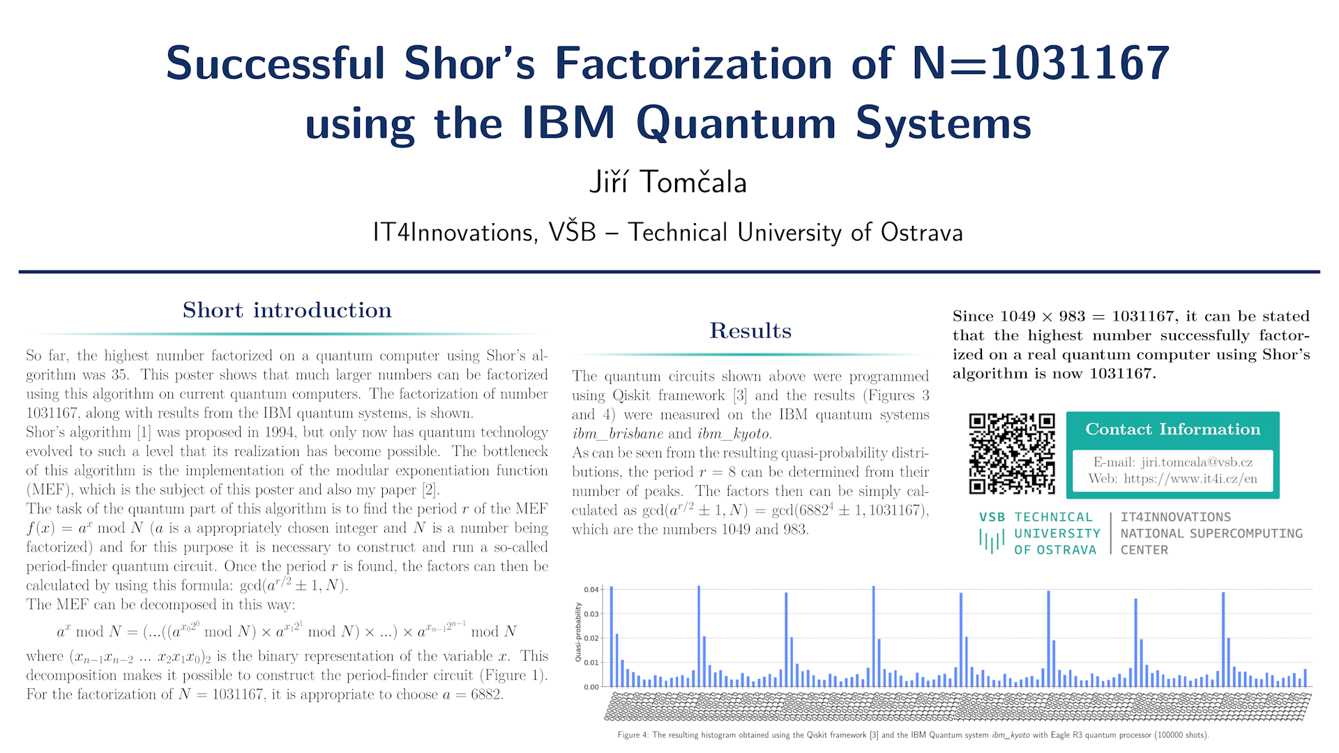 Successful Shor's Factorization of N=1031167 Using the IBM Quantum Systems