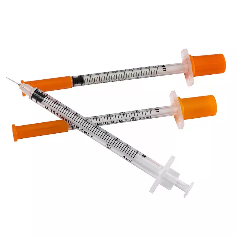 Disposable Insulin Syringe 1 ml 0.5ml 0.3ml Diabetic Insulin Syringe ...