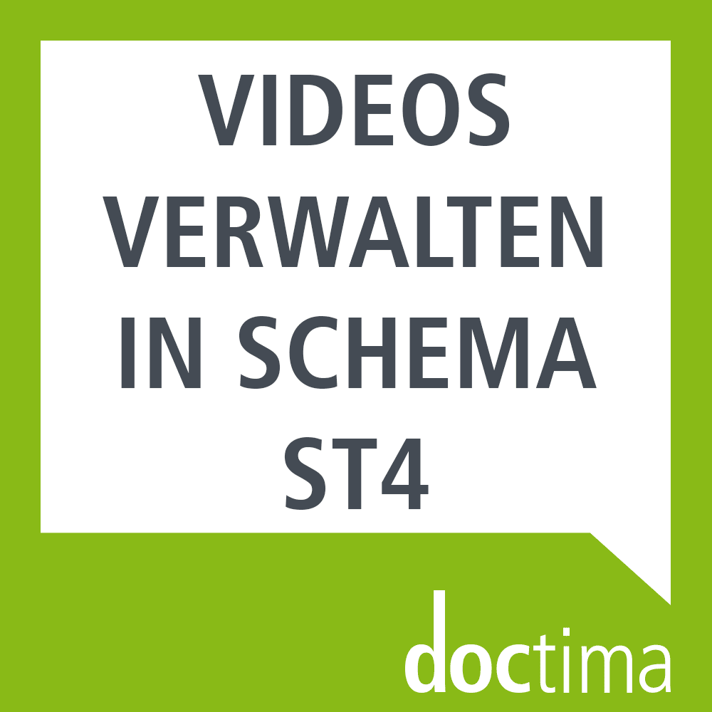Managing videos with SCHEMA ST4