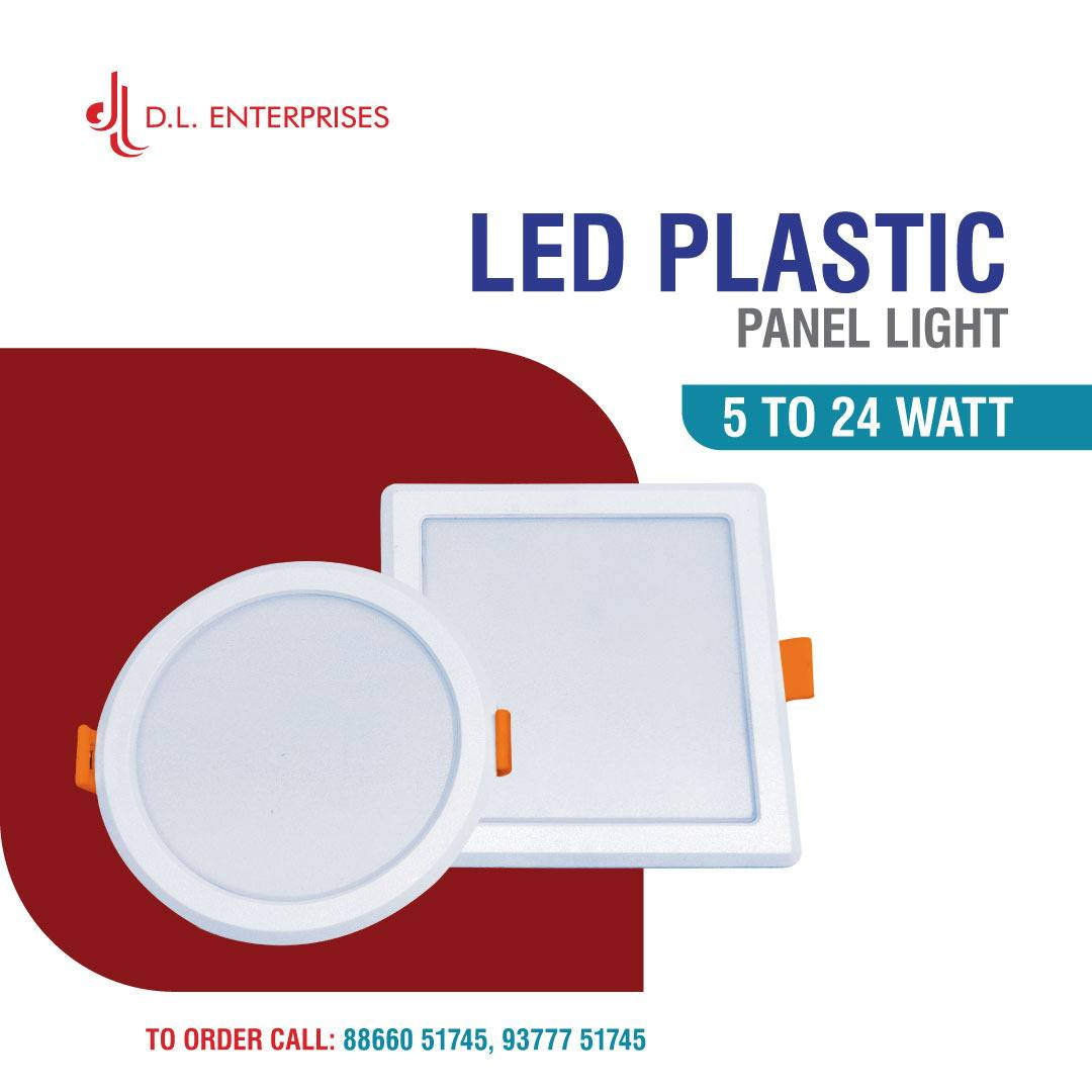 PLASTIC PANEL LIGHT HOUSING WITH SURFACE RING
