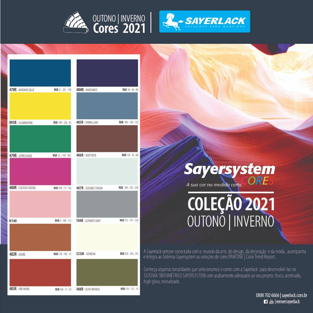 SAYERSYSTEM – THE FALL SEASON / WINTER 2021 - COLORS