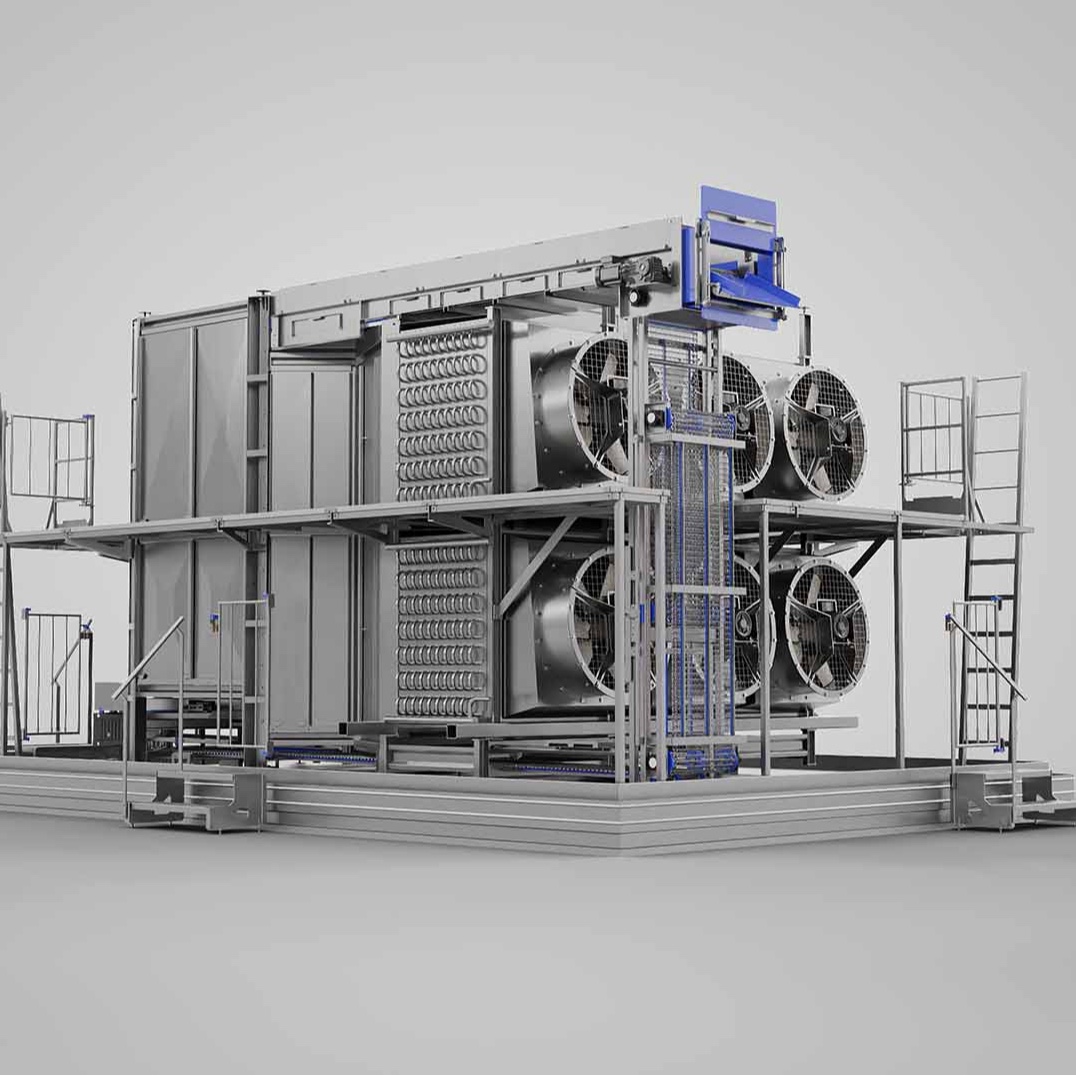 DSI Dantech IQF surgélation, refroidissement et cuisson en spirale