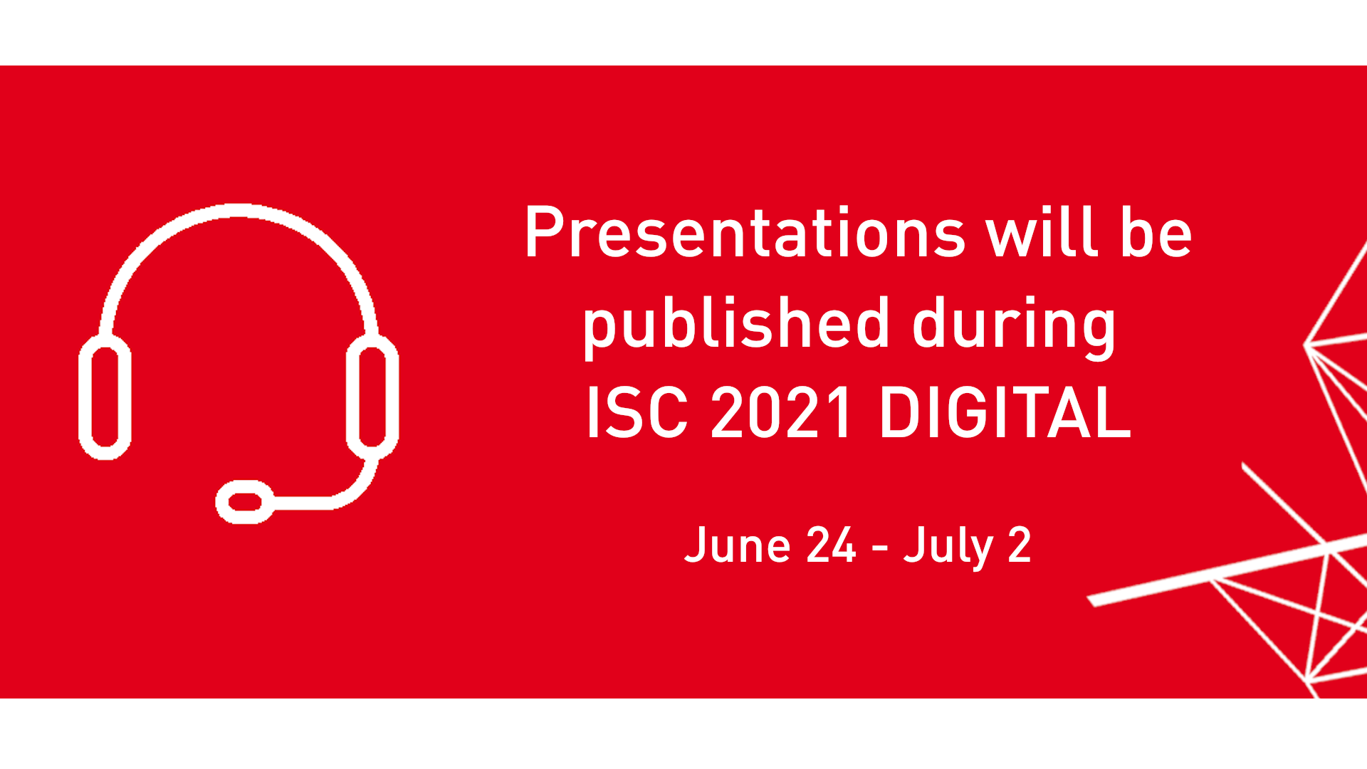 Welcome & Introduction ISC 2021 Digital