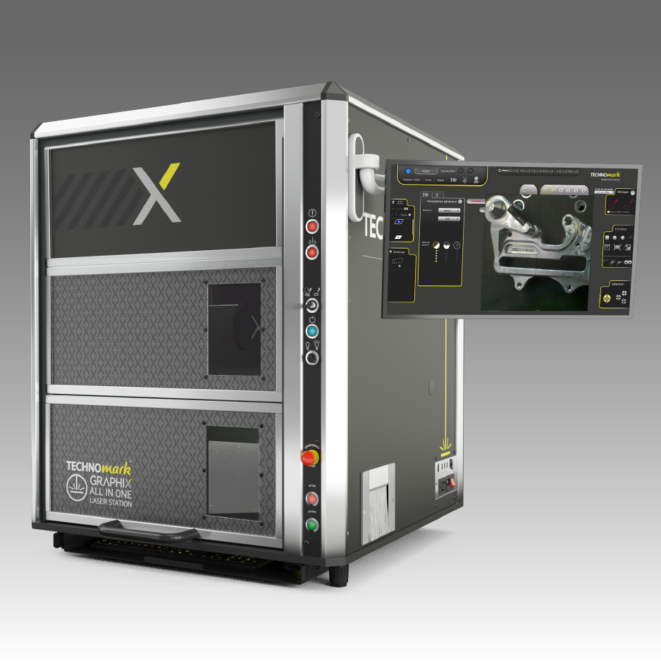 Laser marking station with on-board camera Graphix