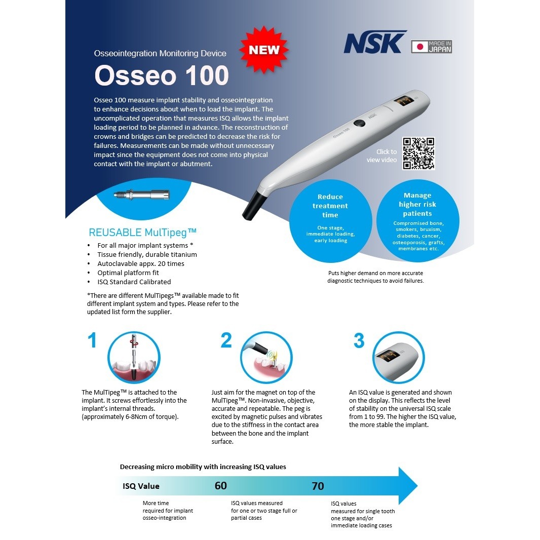 NSK Osseo 100 Osseointegration Monitoring Device