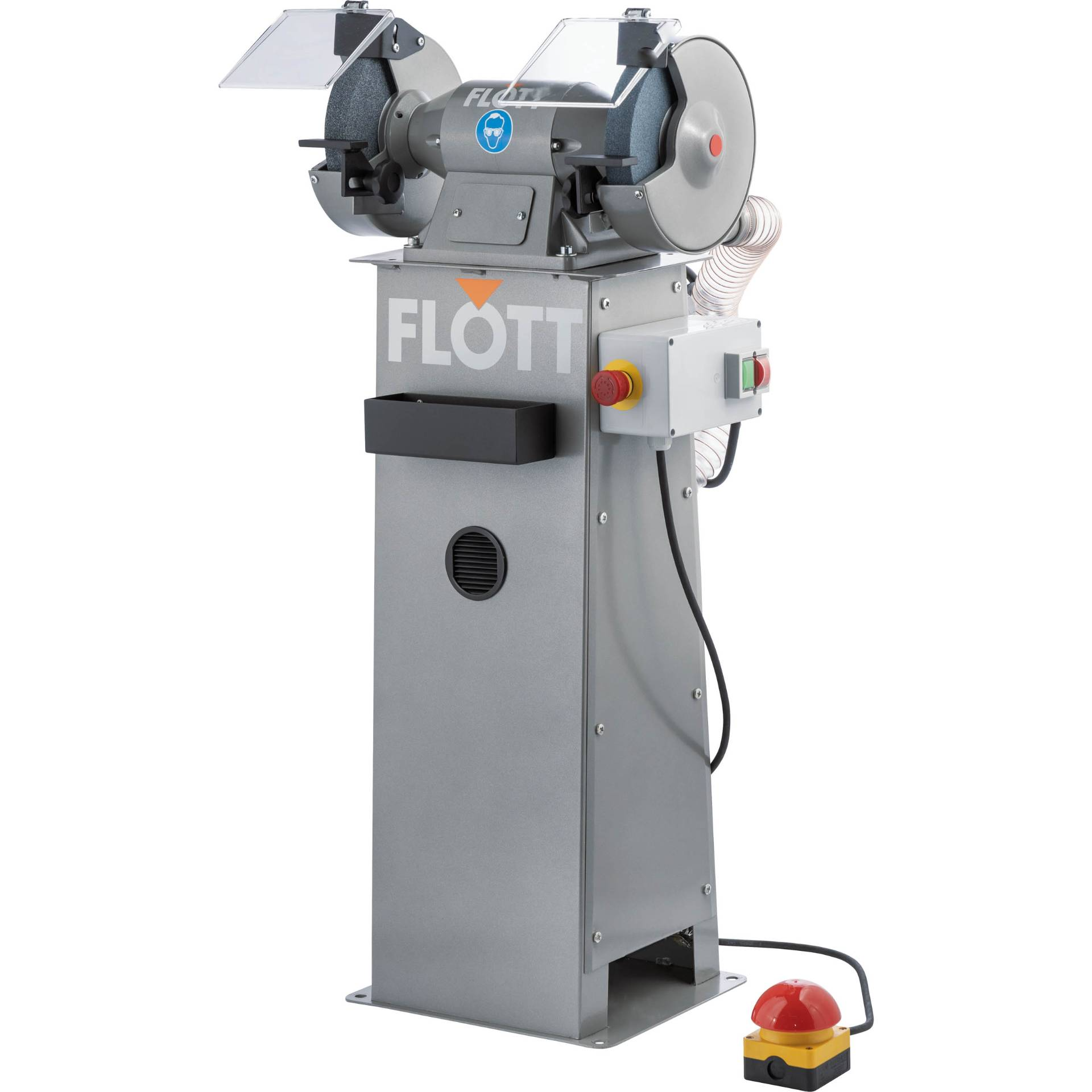 FLOTT TS 250 SD P - Double grinding machine with stand and suction unit