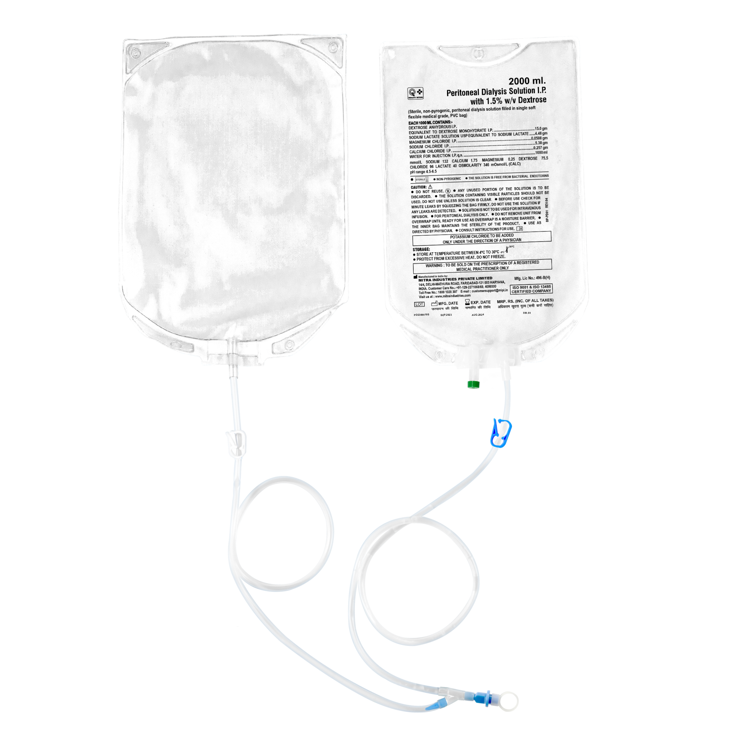Continuous Ambulatory Peritoneal Dialysis (CAPD) Bag System - Twin Bag