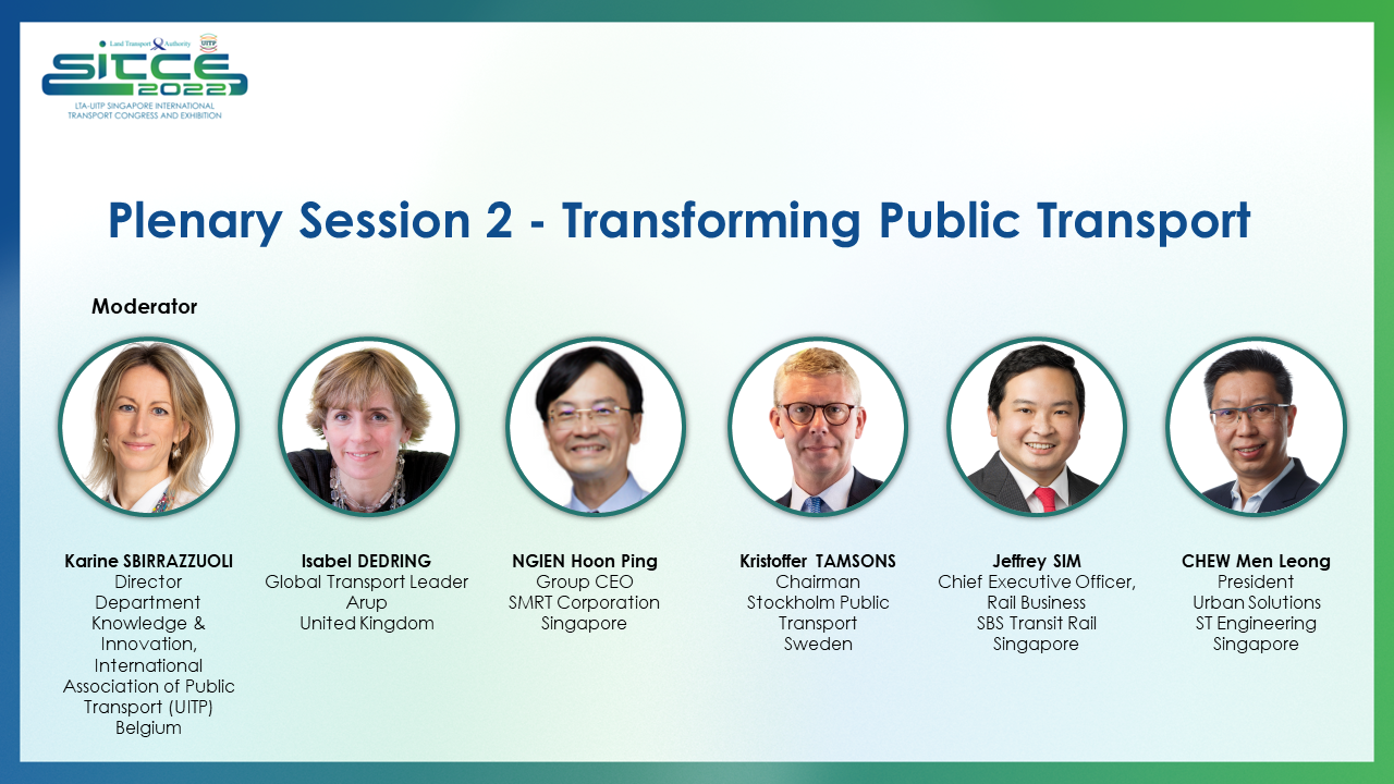 Plenary Session 2 Transforming Public Transport