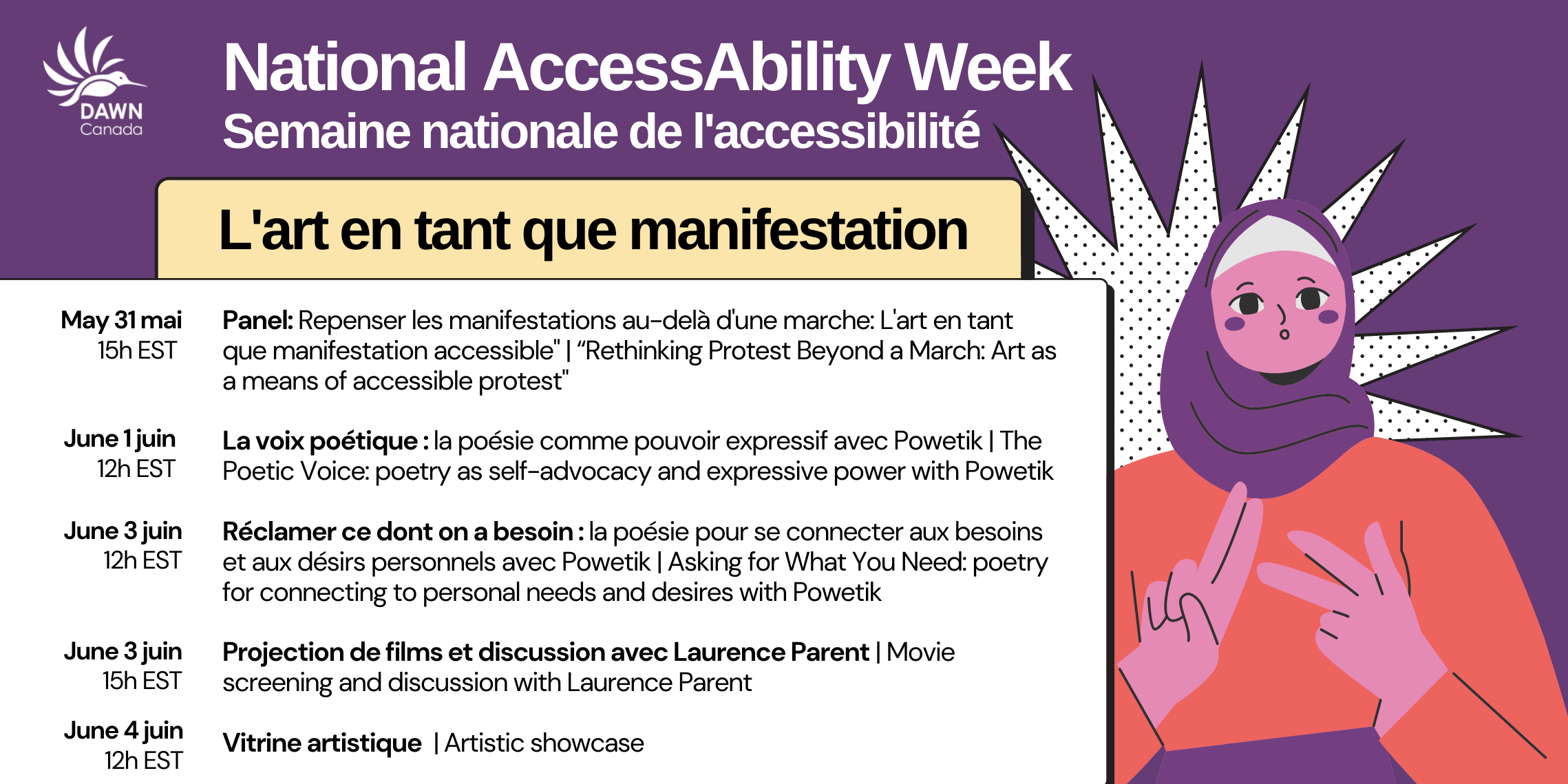 National AccessAbility Week 2021 - Art and Activism